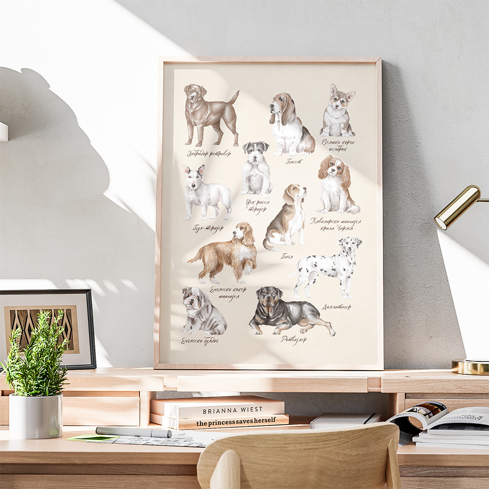 Rase pasa - Edukativni poster - Aquarela